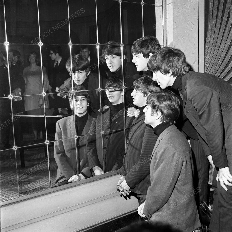 The Beatles Backstage Mirror Photo 1963 Christmas Photo Print ...